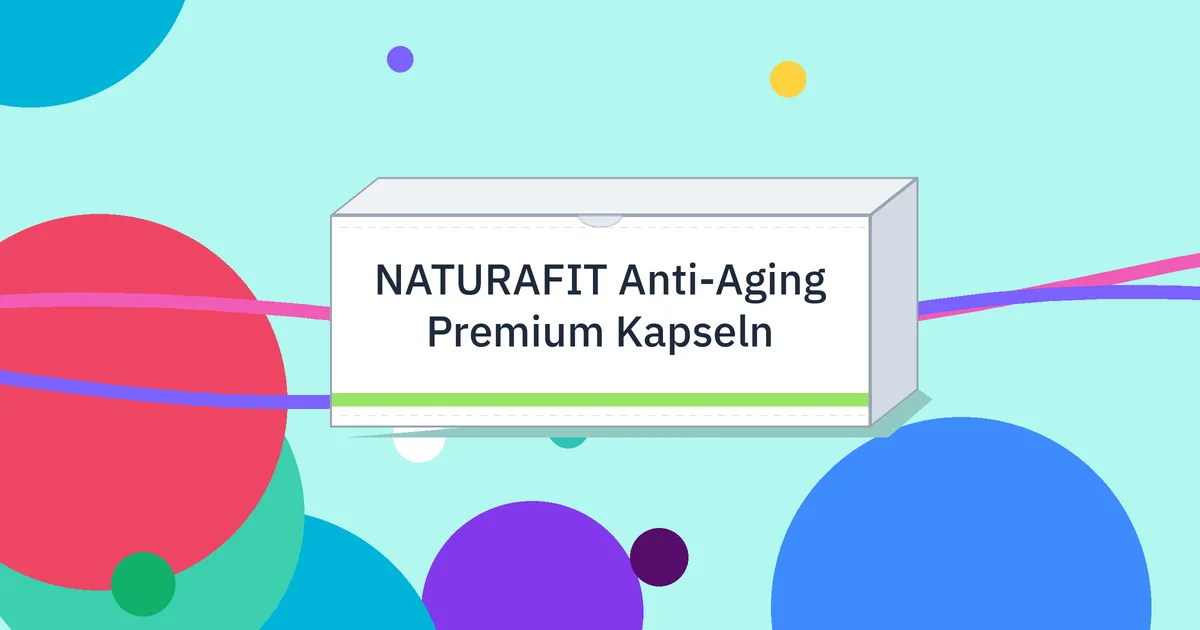 Symbolbild: Packung mit der Aufschrift NATURAFIT Anti-Aging Premium Kapseln (PZN 14381939) – Verfügbarkeit und Bezug in Apotheken in Frankfurt am Main