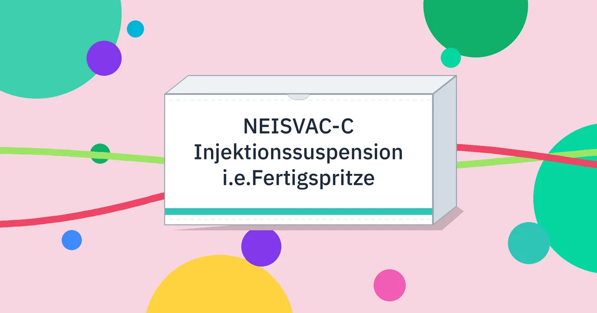 Symbolbild: Packung mit der Aufschrift NEISVAC-C Injektionssuspension i.e.Fertigspritze (PZN 07123409) – Verfügbarkeit und Bezug in Apotheken in Frankfurt am Main