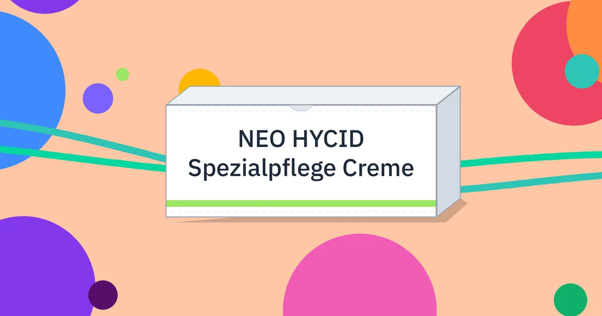 Symbolbild: Packung mit der Aufschrift NEO HYCID Spezialpflege Creme (PZN 06848530) – Verfügbarkeit und Bezug in Apotheken in Frankfurt am Main