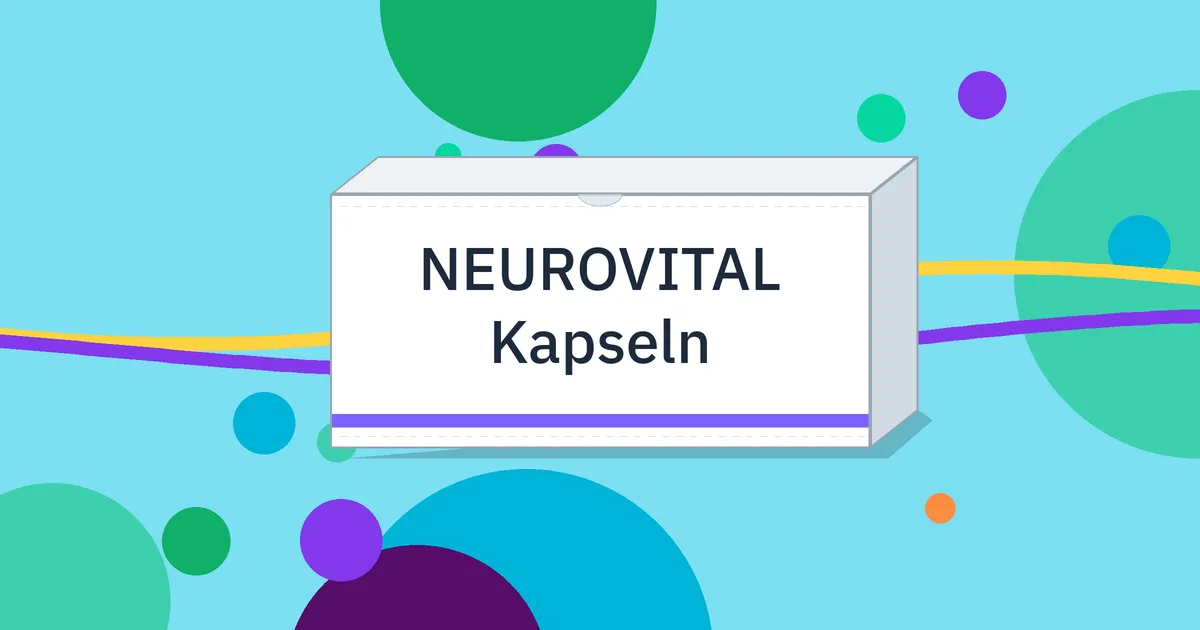 Symbolbild: Packung mit der Aufschrift NEUROVITAL Kapseln (PZN 10996466) – Verfügbarkeit und Bezug in Apotheken in Frankfurt am Main
