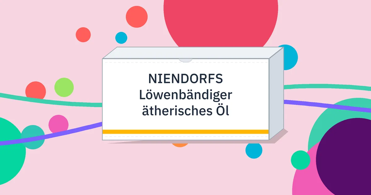 Symbolbild: Packung mit der Aufschrift NIENDORFS Löwenbändiger ätherisches Öl (PZN 15591863) – Verfügbarkeit und Bezug in Apotheken in Frankfurt am Main