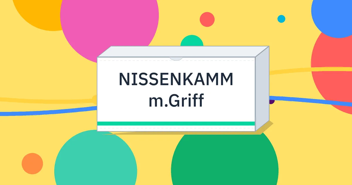Symbolbild: Packung mit der Aufschrift NISSENKAMM m.Griff (PZN 01437124) – Verfügbarkeit und Bezug in Apotheken in Frankfurt am Main