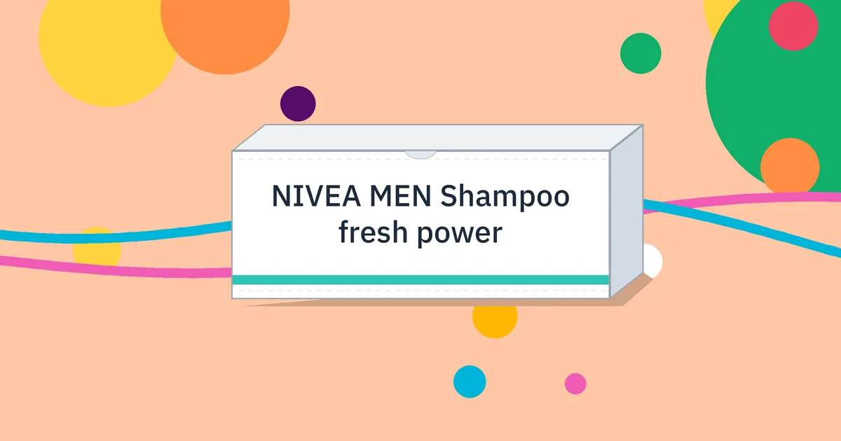 Symbolbild: Packung mit der Aufschrift NIVEA MEN Shampoo fresh power (PZN 18911966) – Verfügbarkeit und Bezug in Apotheken in Frankfurt am Main