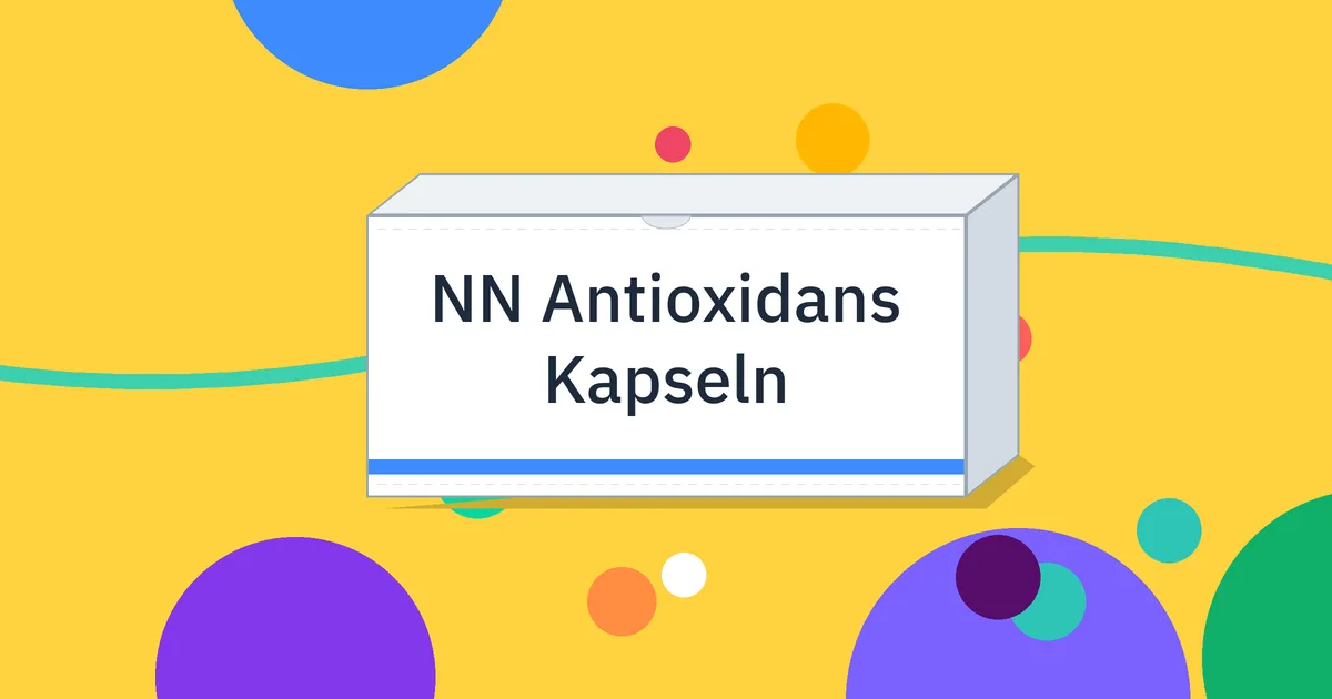 Symbolbild: Packung mit der Aufschrift NN Antioxidans Kapseln (PZN 15321342) – Verfügbarkeit und Bezug in Apotheken in Frankfurt am Main
