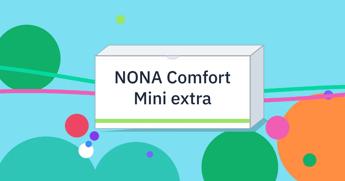 Symbolbild: Packung mit der Aufschrift NONA Comfort Mini extra (PZN 12538242) – Verfügbarkeit und Bezug in Apotheken in Frankfurt am Main
