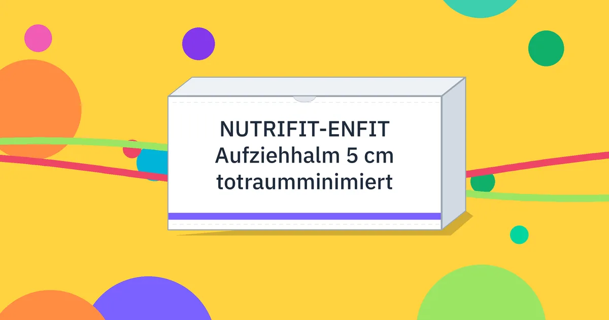 Symbolbild: Packung mit der Aufschrift NUTRIFIT-ENFIT Aufziehhalm 5 cm totraumminimiert (PZN 17272984) – Verfügbarkeit und Bezug in Apotheken in Frankfurt am Main
