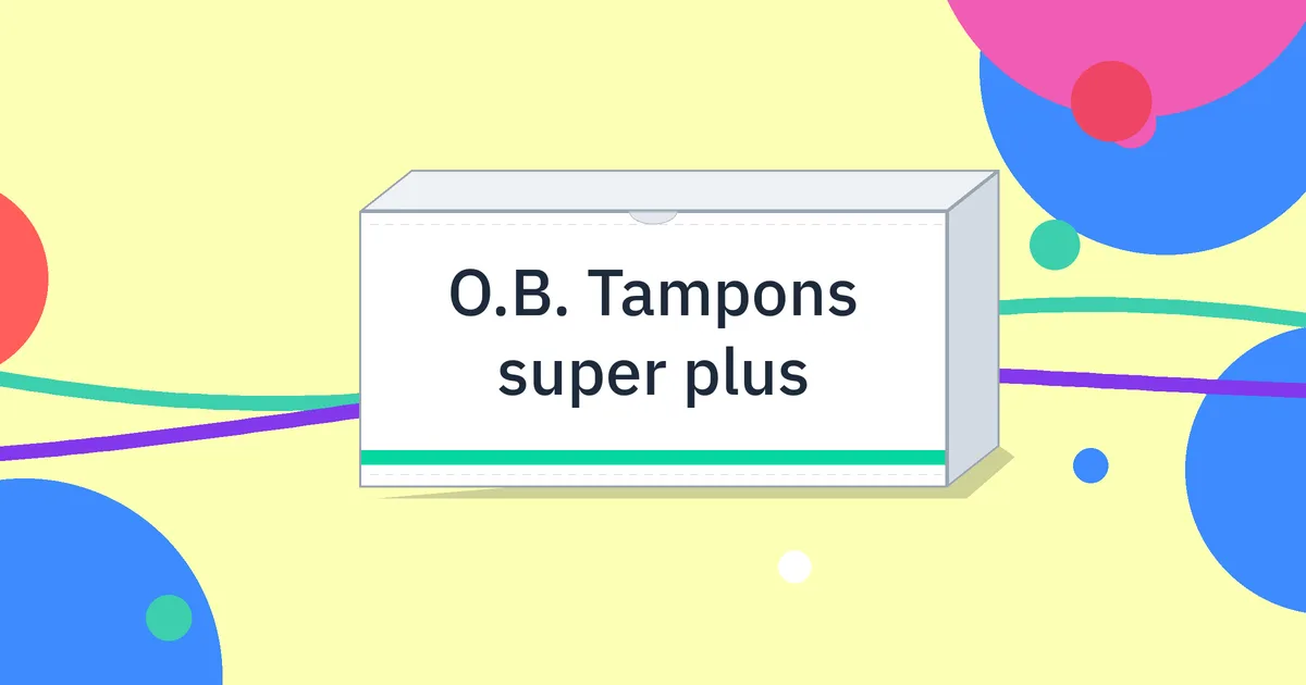 Symbolbild: Packung mit der Aufschrift O.B. Tampons super plus (PZN 02006633) – Verfügbarkeit und Bezug in Apotheken in Frankfurt am Main