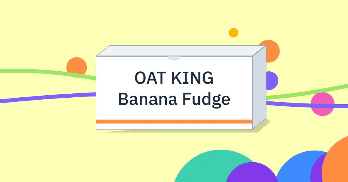 Symbolbild: Packung mit der Aufschrift OAT KING Banana Fudge (PZN 09522208) – Verfügbarkeit und Bezug in Apotheken in Frankfurt am Main