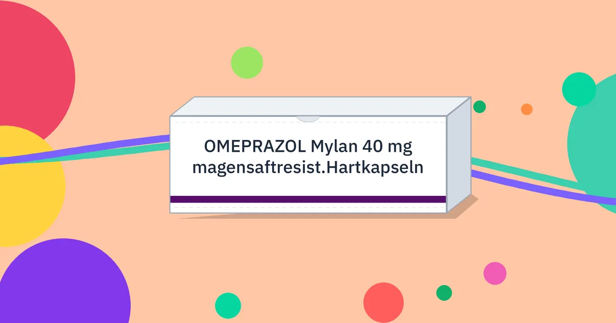 Symbolbild: Packung mit der Aufschrift OMEPRAZOL Mylan 40 mg magensaftresist.Hartkapseln (PZN 11012437) – Verfügbarkeit und Bezug in Apotheken in Frankfurt am Main