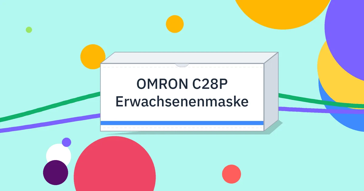 Symbolbild: Packung mit der Aufschrift OMRON C28P Erwachsenenmaske (PZN 16798543) – Verfügbarkeit und Bezug in Apotheken in Frankfurt am Main