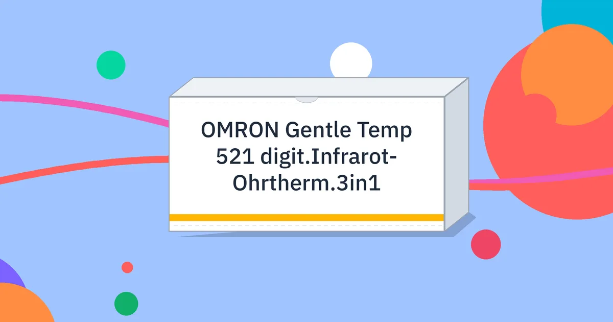 Symbolbild: Packung mit der Aufschrift OMRON Gentle Temp 521 digit.Infrarot-Ohrtherm.3in1 (PZN 04087156) – Verfügbarkeit und Bezug in Apotheken in Frankfurt am Main