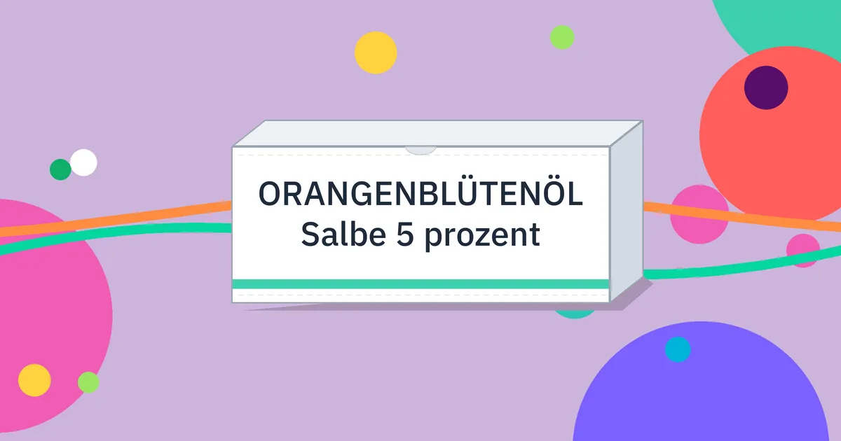 Symbolbild: Packung mit der Aufschrift ORANGENBLÜTENÖL Salbe 5 prozent (PZN 16673824) – Verfügbarkeit und Bezug in Apotheken in Frankfurt am Main