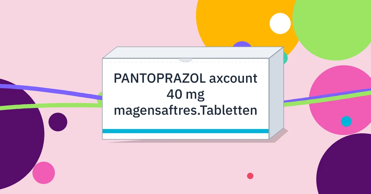 Symbolbild: Packung mit der Aufschrift PANTOPRAZOL axcount 40 mg magensaftres.Tabletten (PZN 11868397) – Verfügbarkeit und Bezug in Apotheken in Frankfurt am Main