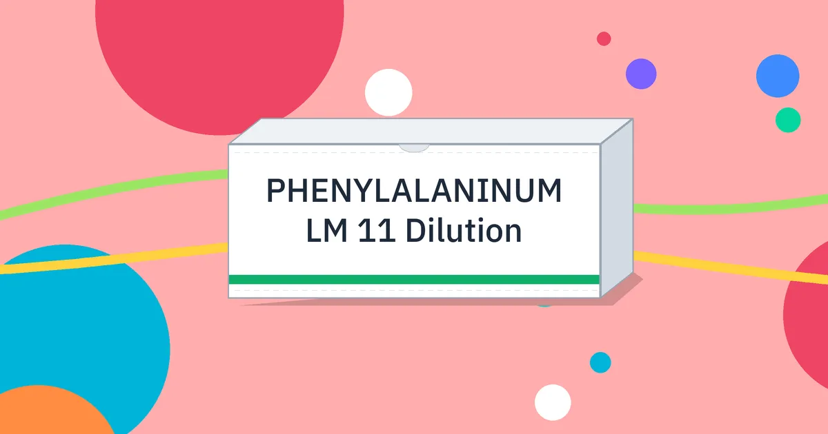 Symbolbild: Packung mit der Aufschrift PHENYLALANINUM LM 11 Dilution (PZN 13783908) – Verfügbarkeit und Bezug in Apotheken in Frankfurt am Main