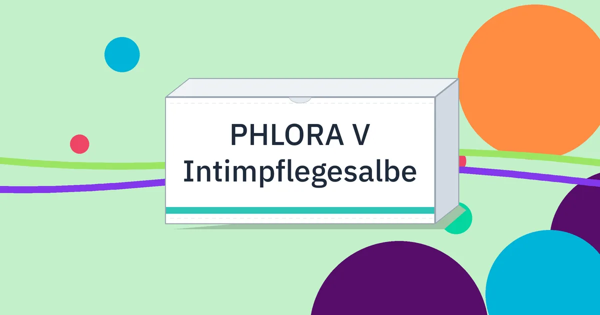 Symbolbild: Packung mit der Aufschrift PHLORA V Intimpflegesalbe (PZN 20050508) – Verfügbarkeit und Bezug in Apotheken in Frankfurt am Main