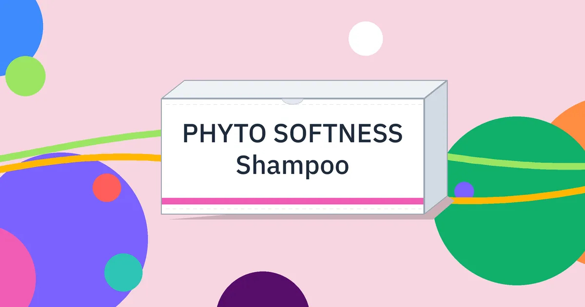 Symbolbild: Packung mit der Aufschrift PHYTO SOFTNESS Shampoo (PZN 19125856) – Verfügbarkeit und Bezug in Apotheken in Frankfurt am Main