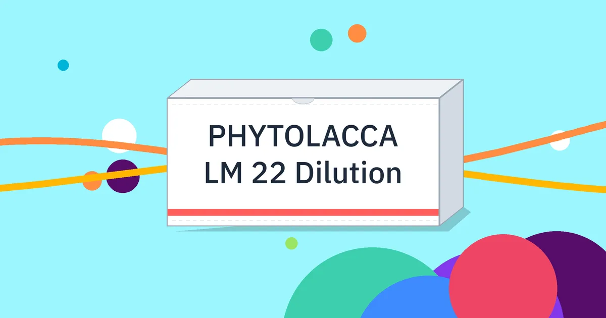 Symbolbild: Packung mit der Aufschrift PHYTOLACCA LM 22 Dilution (PZN 13036353) – Verfügbarkeit und Bezug in Apotheken in Frankfurt am Main