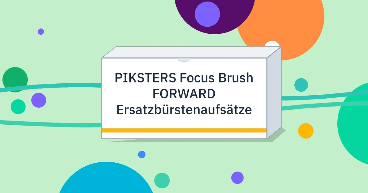Symbolbild: Packung mit der Aufschrift PIKSTERS Focus Brush FORWARD Ersatzbürstenaufsätze (PZN 17593406) – Verfügbarkeit und Bezug in Apotheken in Frankfurt am Main