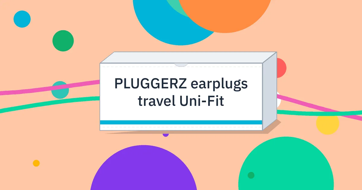 Symbolbild: Packung mit der Aufschrift PLUGGERZ earplugs travel Uni-Fit (PZN 18156470) – Verfügbarkeit und Bezug in Apotheken in Frankfurt am Main
