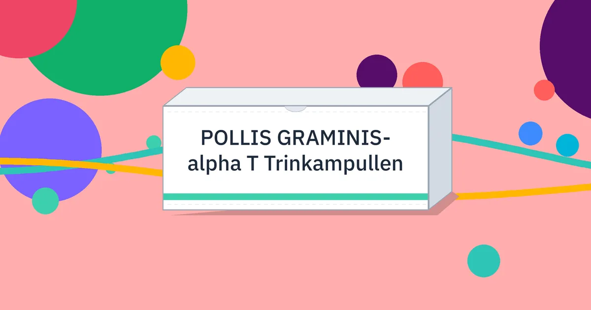 Symbolbild: Packung mit der Aufschrift POLLIS GRAMINIS-alpha T Trinkampullen (PZN 10222463) – Verfügbarkeit und Bezug in Apotheken in Frankfurt am Main
