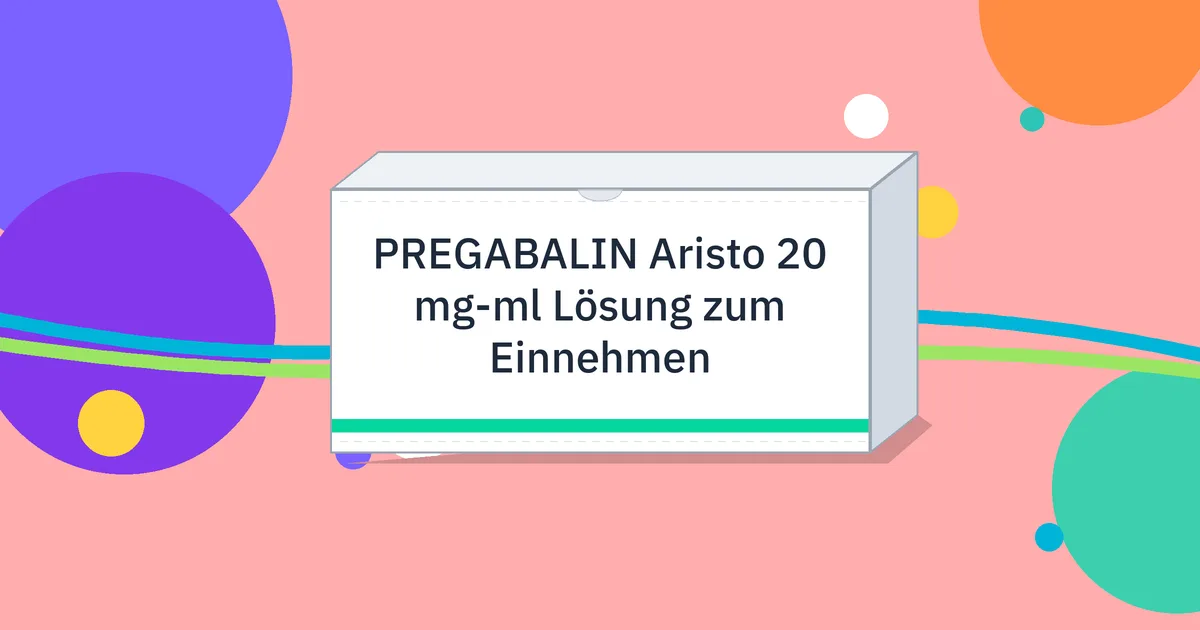 Symbolbild: Packung mit der Aufschrift PREGABALIN Aristo 20 mg-ml Lösung zum Einnehmen (PZN 16581619) – Verfügbarkeit und Bezug in Apotheken in Frankfurt am Main