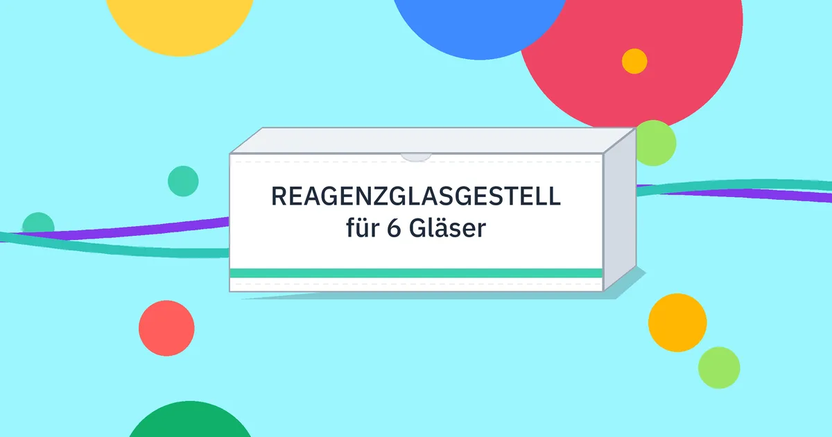 Symbolbild: Packung mit der Aufschrift REAGENZGLASGESTELL für 6 Gläser (PZN 03139046) – Verfügbarkeit und Bezug in Apotheken in Frankfurt am Main