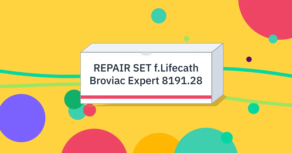 Symbolbild: Packung mit der Aufschrift REPAIR SET f.Lifecath Broviac Expert 8191.28 (PZN 07336921) – Verfügbarkeit und Bezug in Apotheken in Frankfurt am Main