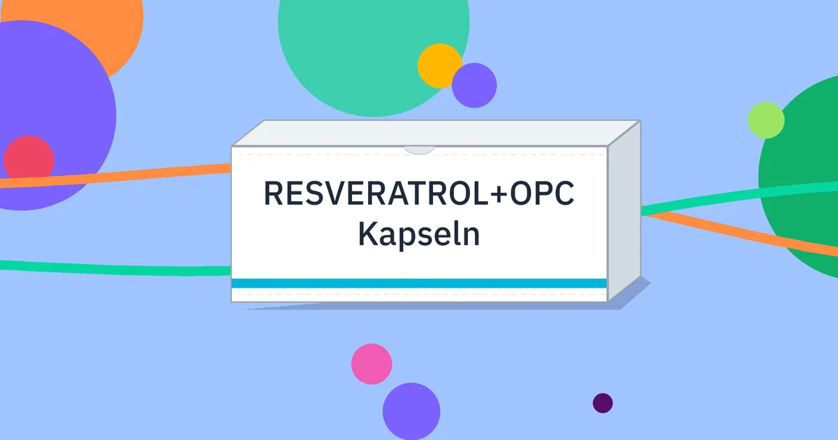 Symbolbild: Packung mit der Aufschrift RESVERATROL+OPC Kapseln (PZN 03911995) – Verfügbarkeit und Bezug in Apotheken in Frankfurt am Main