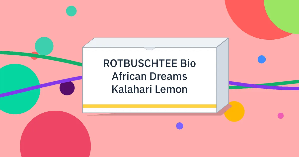Symbolbild: Packung mit der Aufschrift ROTBUSCHTEE Bio African Dreams Kalahari Lemon (PZN 15661090) – Verfügbarkeit und Bezug in Apotheken in Frankfurt am Main