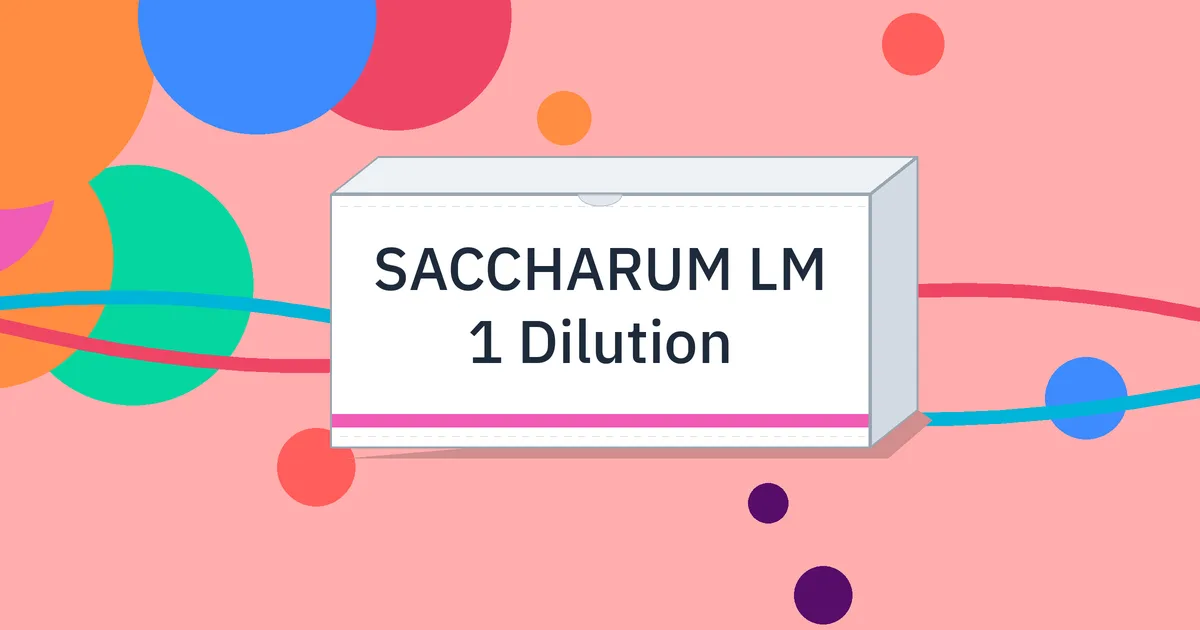 Symbolbild: Packung mit der Aufschrift SACCHARUM LM 1 Dilution (PZN 13176120) – Verfügbarkeit und Bezug in Apotheken in Frankfurt am Main