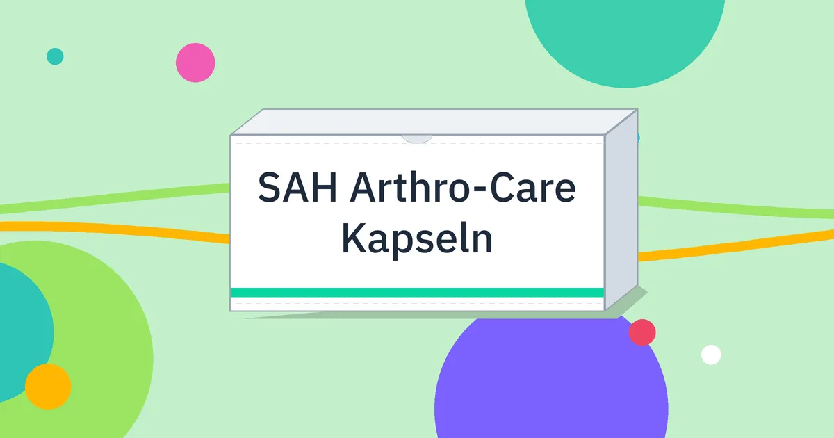 Symbolbild: Packung mit der Aufschrift SAH Arthro-Care Kapseln (PZN 18709153) – Verfügbarkeit und Bezug in Apotheken in Frankfurt am Main