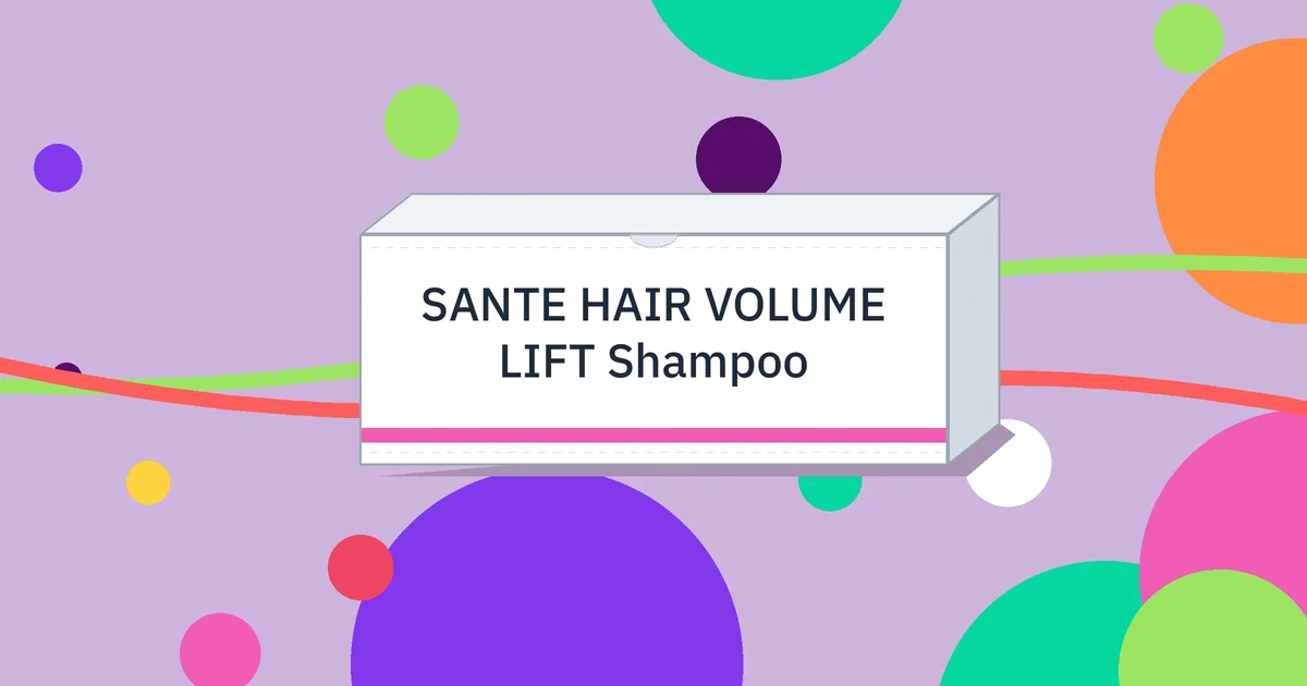 Symbolbild: Packung mit der Aufschrift SANTE HAIR VOLUME LIFT Shampoo (PZN 19419902) – Verfügbarkeit und Bezug in Apotheken in Frankfurt am Main