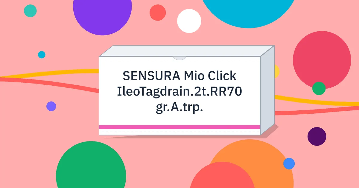 Symbolbild: Packung mit der Aufschrift SENSURA Mio Click IleoTagdrain.2t.RR70 gr.A.trp. (PZN 12615020) – Verfügbarkeit und Bezug in Apotheken in Frankfurt am Main