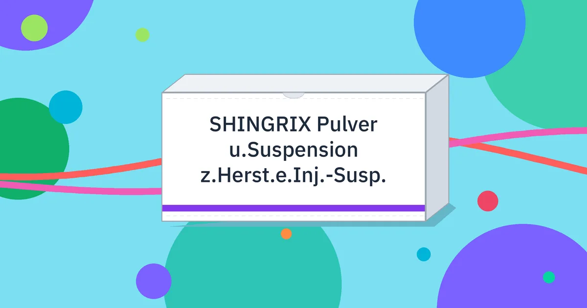 Symbolbild: Packung mit der Aufschrift SHINGRIX Pulver u.Suspension z.Herst.e.Inj.-Susp. (PZN 20097504) – Verfügbarkeit und Bezug in Apotheken in Frankfurt am Main