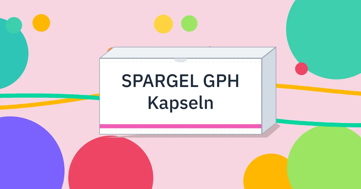 Symbolbild: Packung mit der Aufschrift SPARGEL GPH Kapseln (PZN 09180802) – Verfügbarkeit und Bezug in Apotheken in Frankfurt am Main