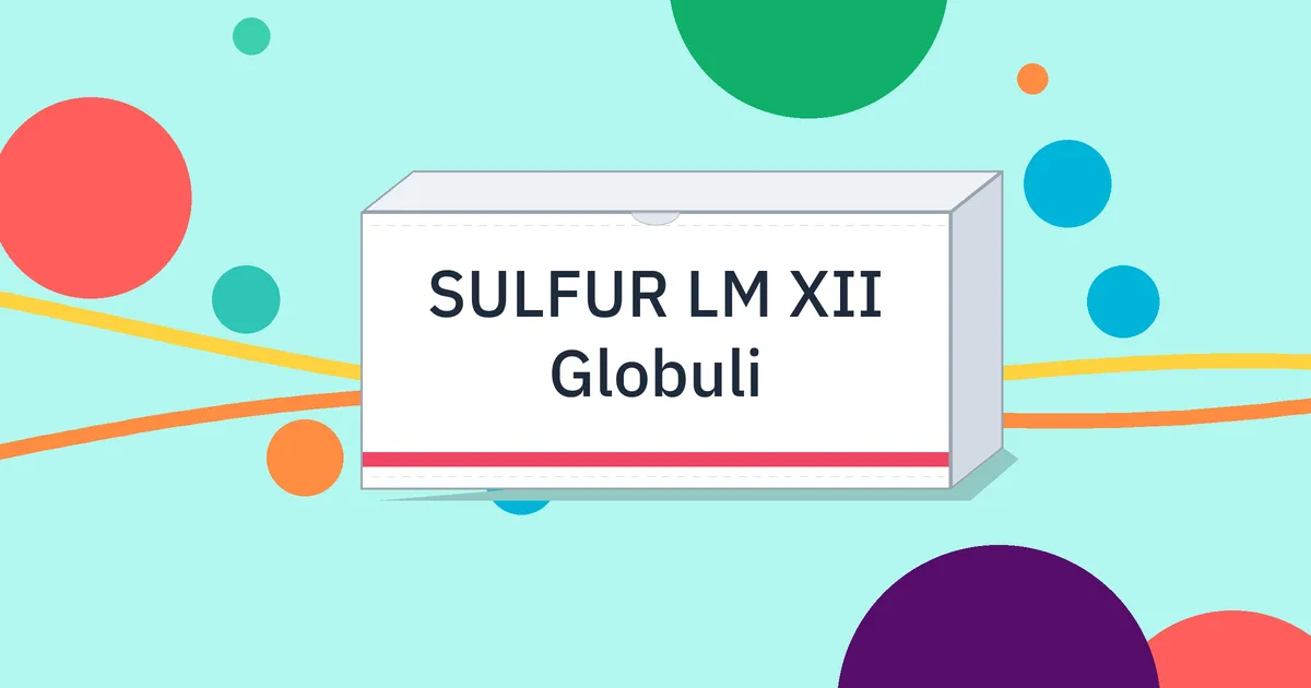 Symbolbild: Packung mit der Aufschrift SULFUR LM XII Globuli (PZN 02678982) – Verfügbarkeit und Bezug in Apotheken in Frankfurt am Main