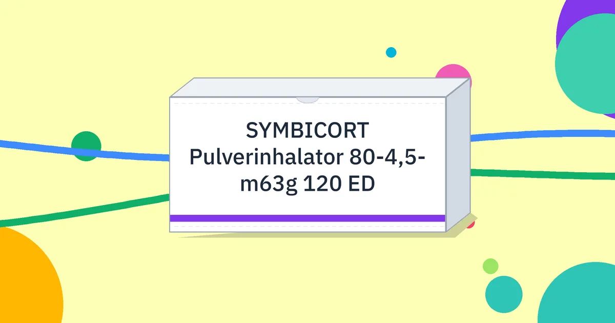 Symbolbild: Packung mit der Aufschrift SYMBICORT Pulverinhalator 80-4,5-m63g 120 ED (PZN 09000119) – Verfügbarkeit und Bezug in Apotheken in Frankfurt am Main