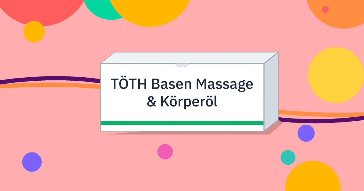 Symbolbild: Packung mit der Aufschrift TÖTH Basen Massage & Körperöl (PZN 11176334) – Verfügbarkeit und Bezug in Apotheken in Frankfurt am Main