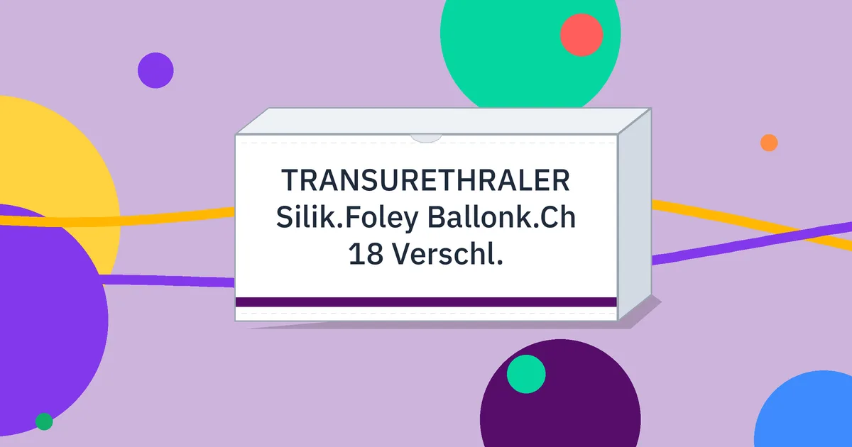 Symbolbild: Packung mit der Aufschrift TRANSURETHRALER Silik.Foley Ballonk.Ch 18 Verschl. (PZN 18040566) – Verfügbarkeit und Bezug in Apotheken in Frankfurt am Main
