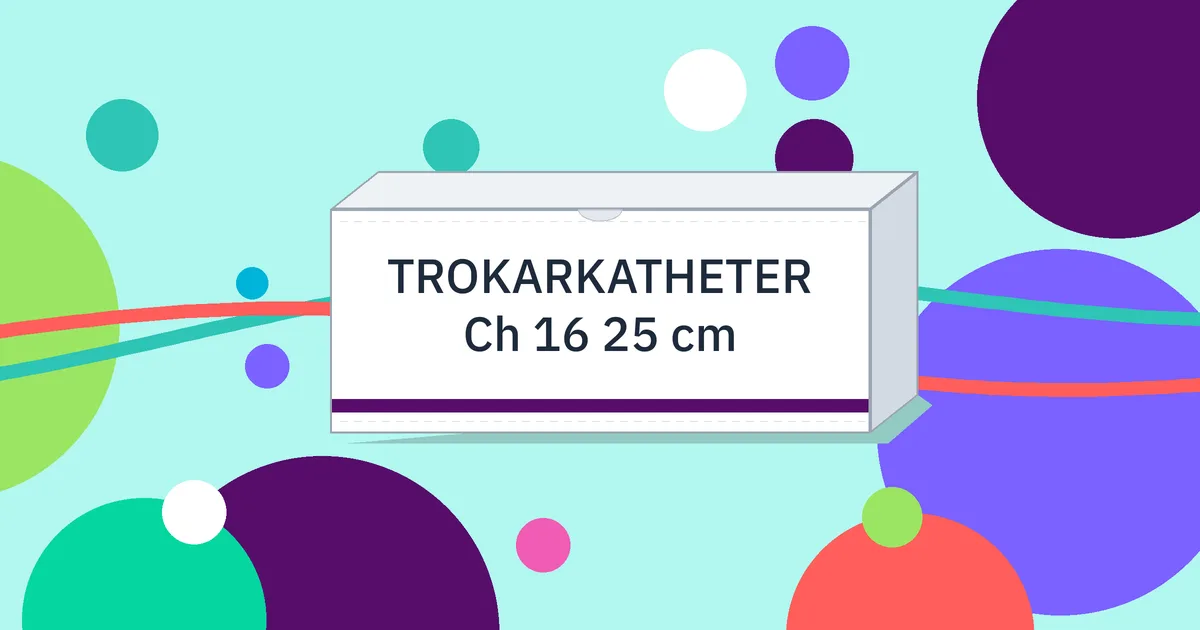 Symbolbild: Packung mit der Aufschrift TROKARKATHETER Ch 16 25 cm (PZN 10033880) – Verfügbarkeit und Bezug in Apotheken in Frankfurt am Main