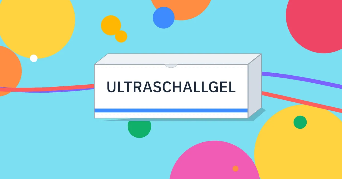 Symbolbild: Packung mit der Aufschrift ULTRASCHALLGEL (PZN 01440847) – Verfügbarkeit und Bezug in Apotheken in Frankfurt am Main