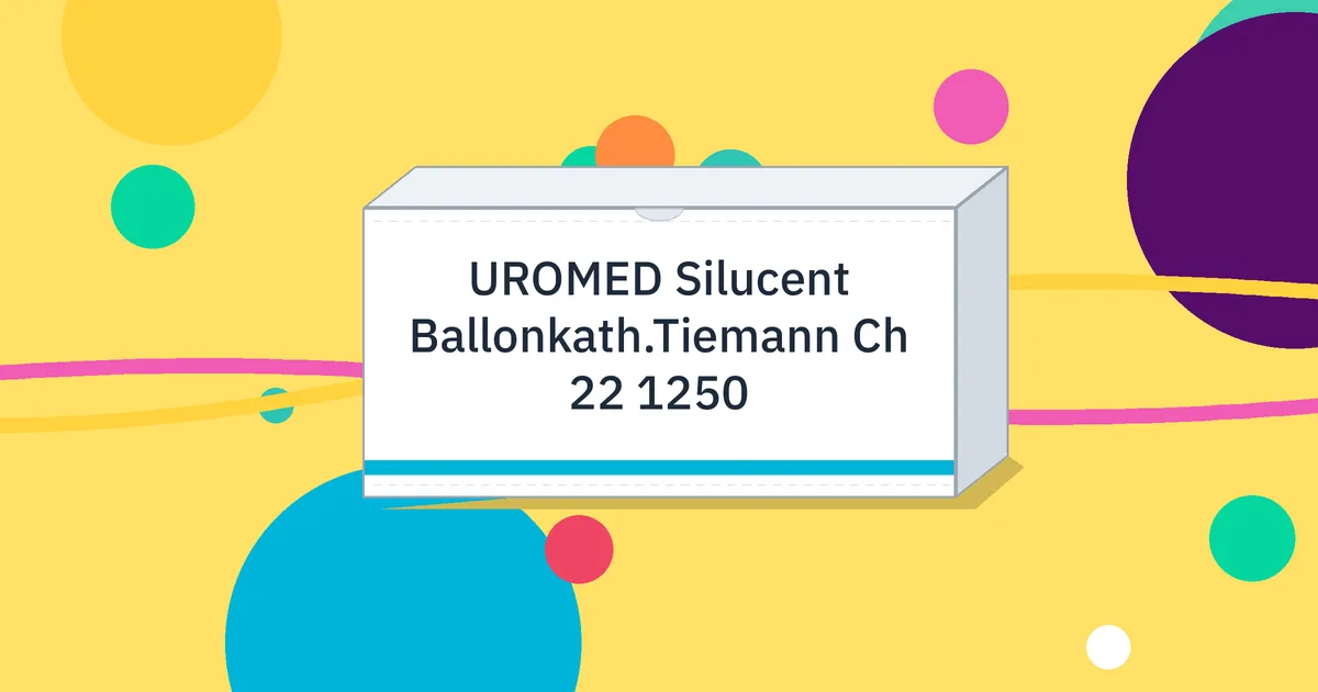 Symbolbild: Packung mit der Aufschrift UROMED Silucent Ballonkath.Tiemann Ch 22 1250 (PZN 13502080) – Verfügbarkeit und Bezug in Apotheken in Frankfurt am Main