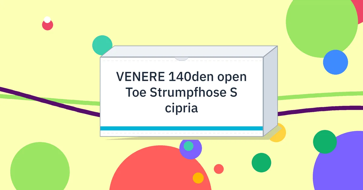 Symbolbild: Packung mit der Aufschrift VENERE 140den open Toe Strumpfhose S cipria (PZN 16174073) – Verfügbarkeit und Bezug in Apotheken in Frankfurt am Main
