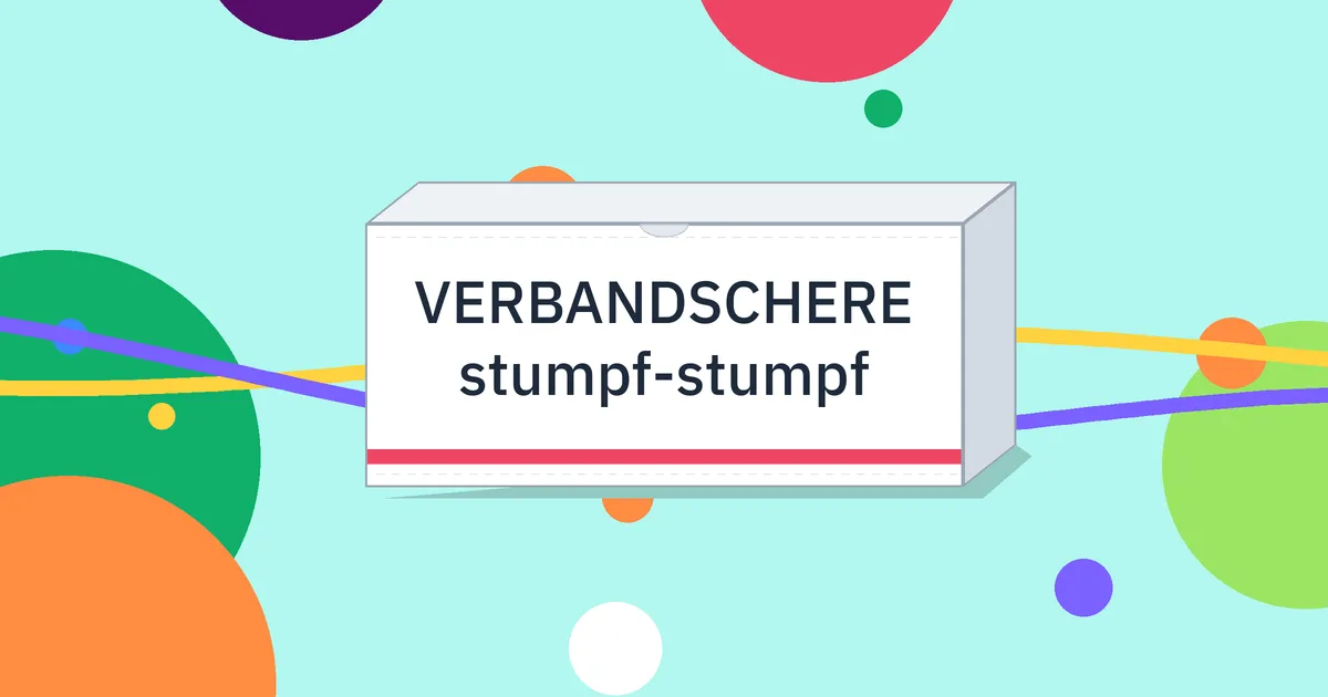 Symbolbild: Packung mit der Aufschrift VERBANDSCHERE stumpf-stumpf (PZN 04756350) – Verfügbarkeit und Bezug in Apotheken in Frankfurt am Main