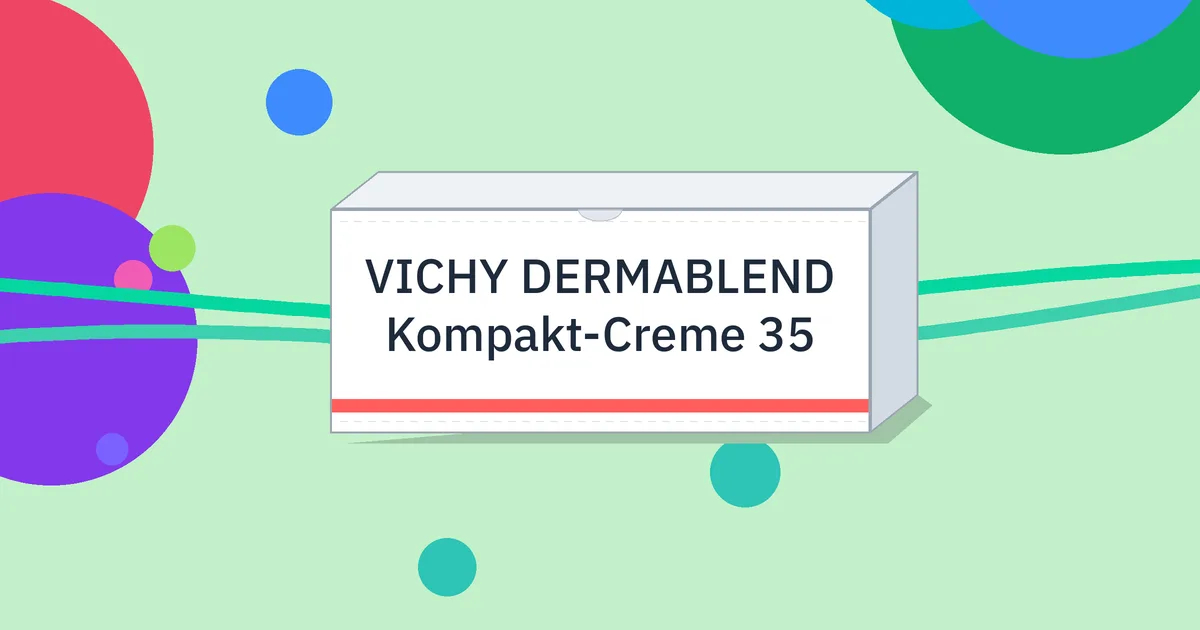 Symbolbild: Packung mit der Aufschrift VICHY DERMABLEND Kompakt-Creme 35 (PZN 10084044) – Verfügbarkeit und Bezug in Apotheken in Frankfurt am Main