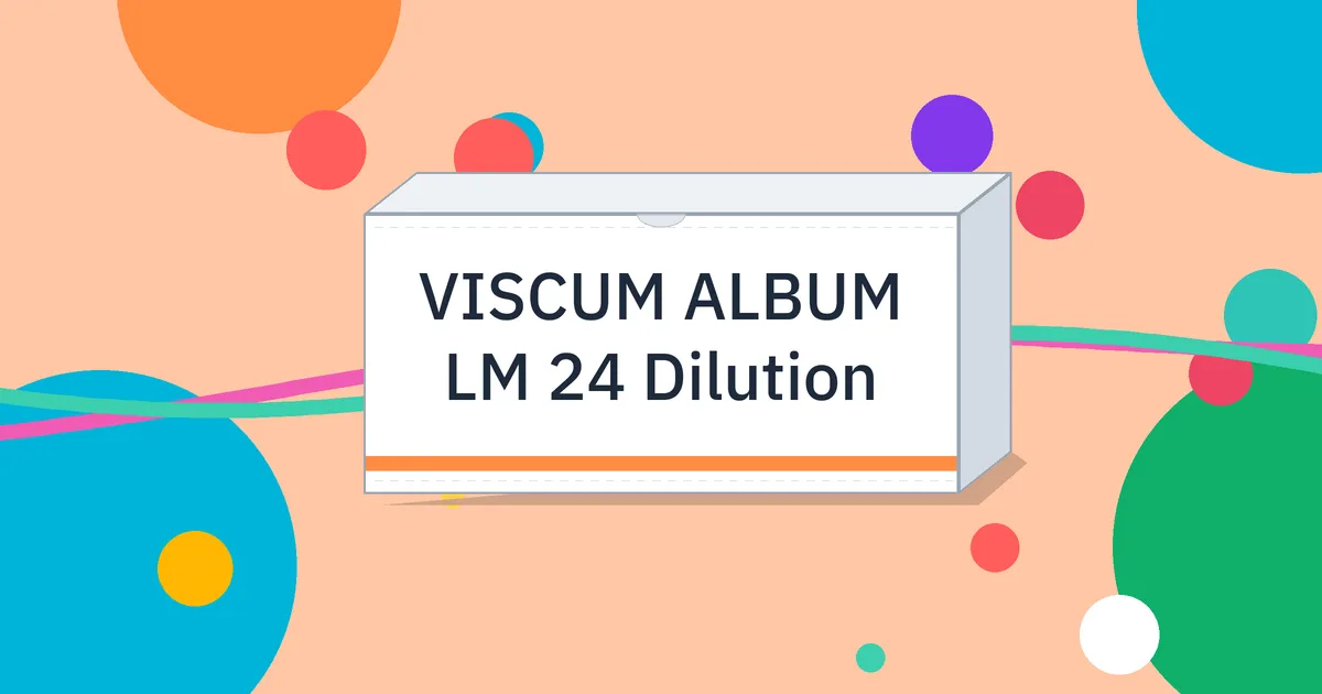 Symbolbild: Packung mit der Aufschrift VISCUM ALBUM LM 24 Dilution (PZN 13278122) – Verfügbarkeit und Bezug in Apotheken in Frankfurt am Main