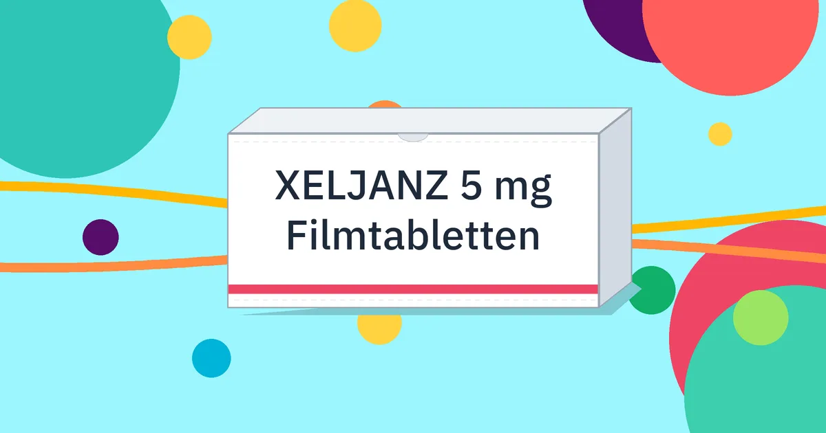 Symbolbild: Packung mit der Aufschrift XELJANZ 5 mg Filmtabletten (PZN 14340774) – Verfügbarkeit und Bezug in Apotheken in Frankfurt am Main