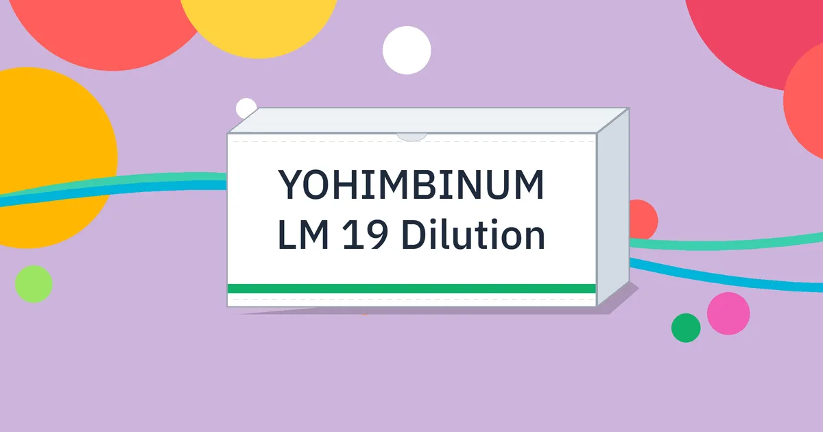 Symbolbild: Packung mit der Aufschrift YOHIMBINUM LM 19 Dilution (PZN 13286162) – Verfügbarkeit und Bezug in Apotheken in Frankfurt am Main