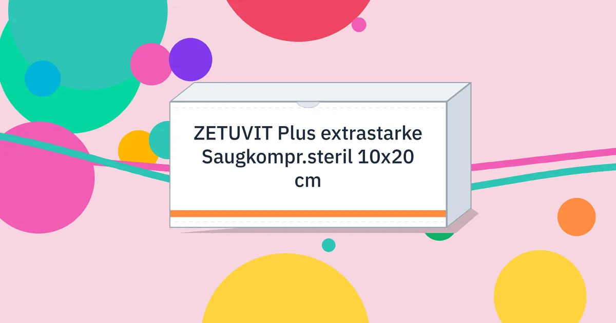 Symbolbild: Packung mit der Aufschrift ZETUVIT Plus extrastarke Saugkompr.steril 10x20 cm (PZN 15870190) – Verfügbarkeit und Bezug in Apotheken in Frankfurt am Main