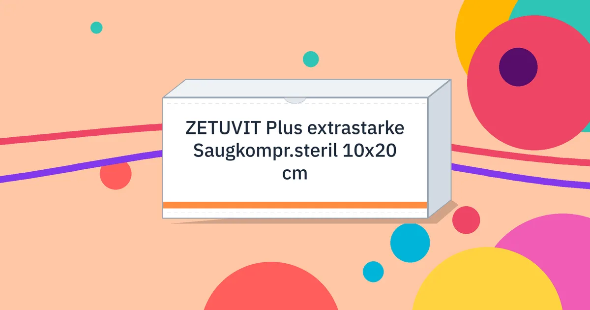 Symbolbild: Packung mit der Aufschrift ZETUVIT Plus extrastarke Saugkompr.steril 10x20 cm (PZN 18444559) – Verfügbarkeit und Bezug in Apotheken in Frankfurt am Main